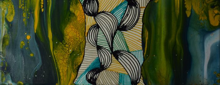 GREEN FIELDS - LENNEA STUDIO - Paintings & Prints, Abstract, Movement ...