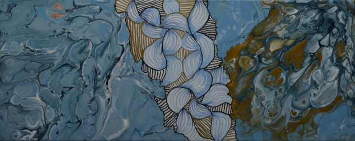 RIPPED APART BLUE 1 - LENNEA STUDIO - Paintings & Prints, Abstract ...