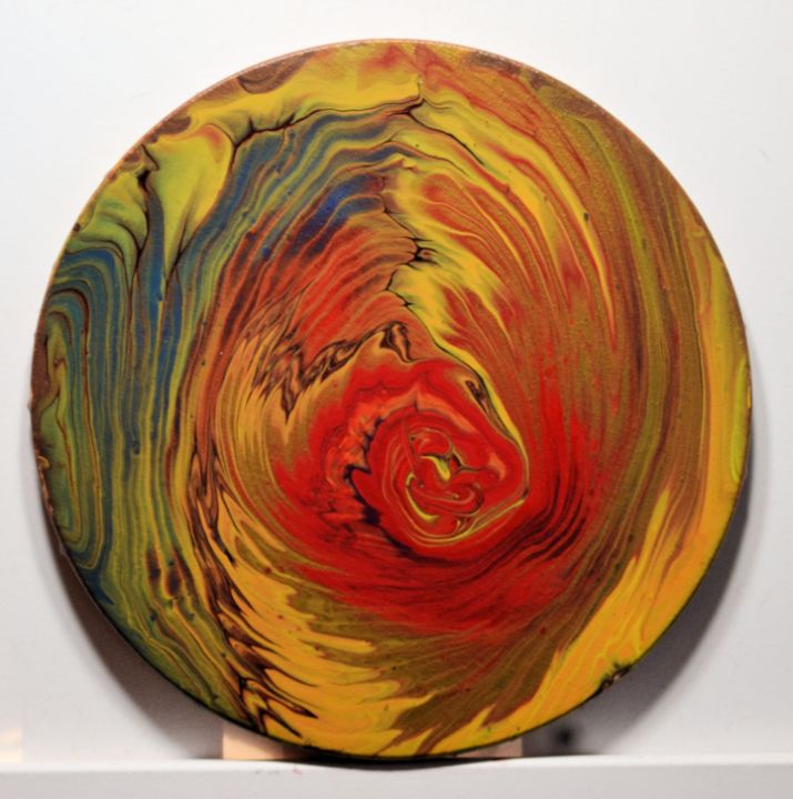 THE RED ROSE - LENNEA STUDIO - Paintings & Prints, Abstract, Organic ...