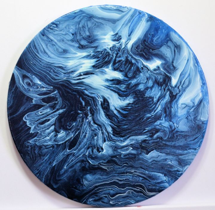 NAVY BLUE EYE PUZZEL - LENNEA STUDIO - Paintings & Prints, Abstract ...