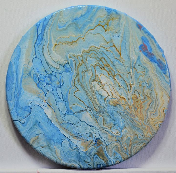 RESIN BLUE LACING - LENNEA STUDIO - Paintings & Prints, Abstract ...