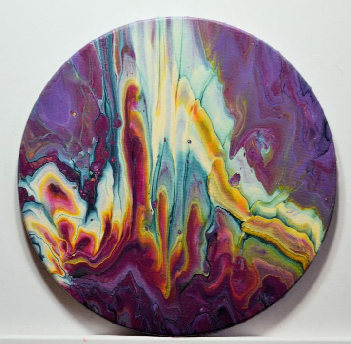 PURPLE PASSION - LENNEA STUDIO - Paintings & Prints, Abstract, Organic ...