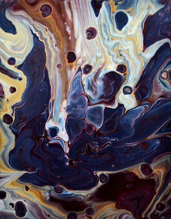 BLUEBERRY RUM - LENNEA STUDIO - Paintings & Prints, Abstract, Landscape ...