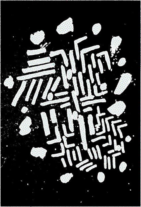 Black with white abstract lines - Overflow Artistry by Stacia B ...