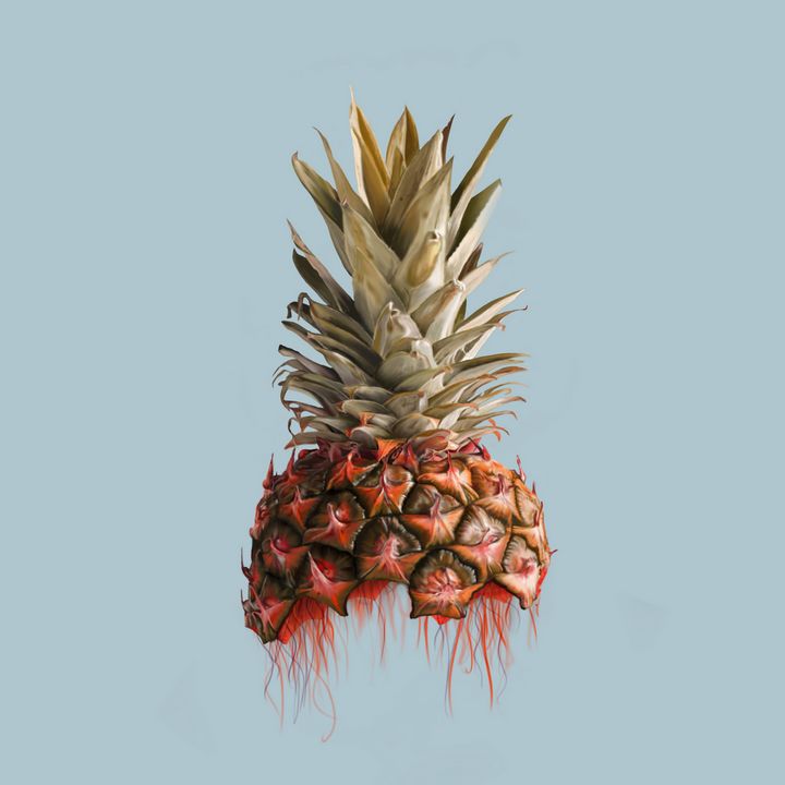 Torn pineapple - 𝓐𝗀𝗈𝗍𝖺 𝓢𝖺𝗏𝗂𝖼𝗄𝖺𝗂𝗍𝖾 - Digital Art, Food & Beverage, Fruit ...