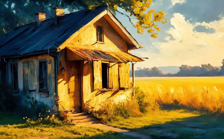 serene countryside - Wall Wonder Studio - Paintings & Prints ...