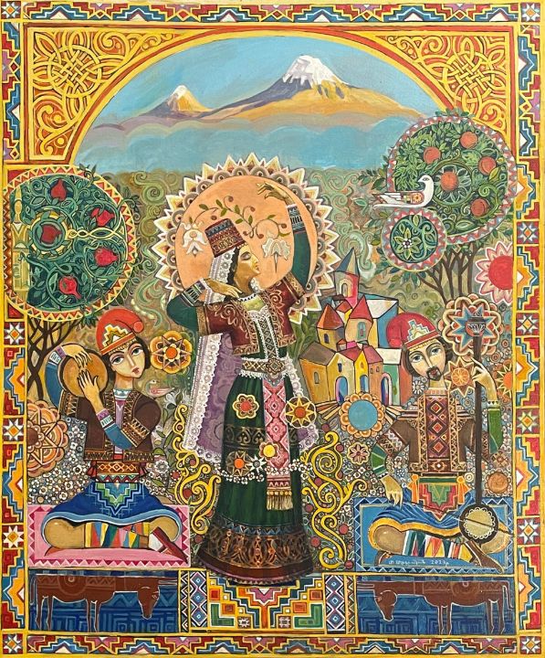 Armenian Dancer - Tigranyan - Paintings & Prints, Ethnic, Cultural ...