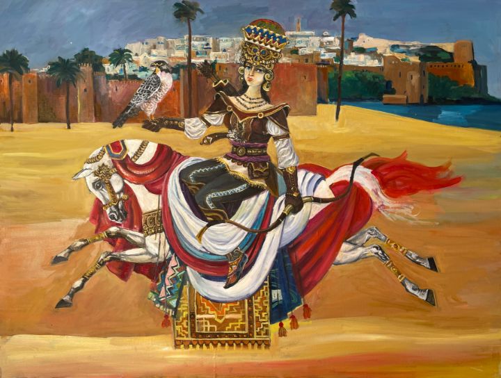 Arabic huntress - Tigranyan - Paintings & Prints, People & Figures ...