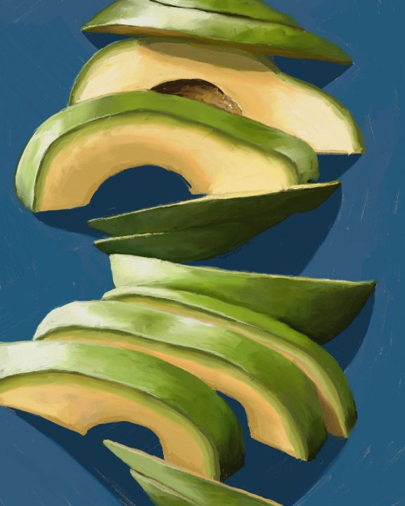 Avocado slices - Tijana ARTStudio88 - Digital Art & AI, Food & Beverage ...