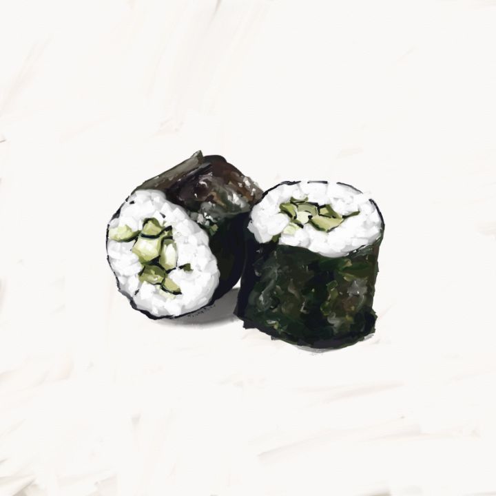 Avocado sushi oil painting - Tijana ARTStudio88 - Digital Art & AI ...