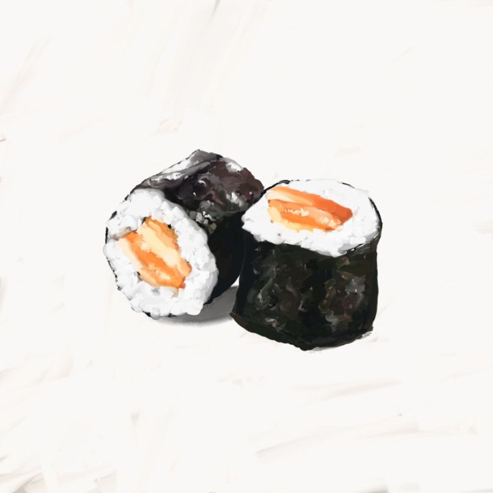 Sushi oil painting - Tijana ARTStudio88 - Digital Art & AI, Food ...