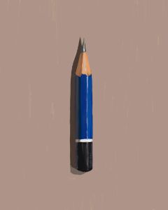 Blue black minimal pencil painting - Tijana ARTStudio88 - Digital Art ...