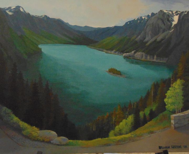 St Marys Lake - Bill Harris Art - Paintings & Prints, Landscapes ...