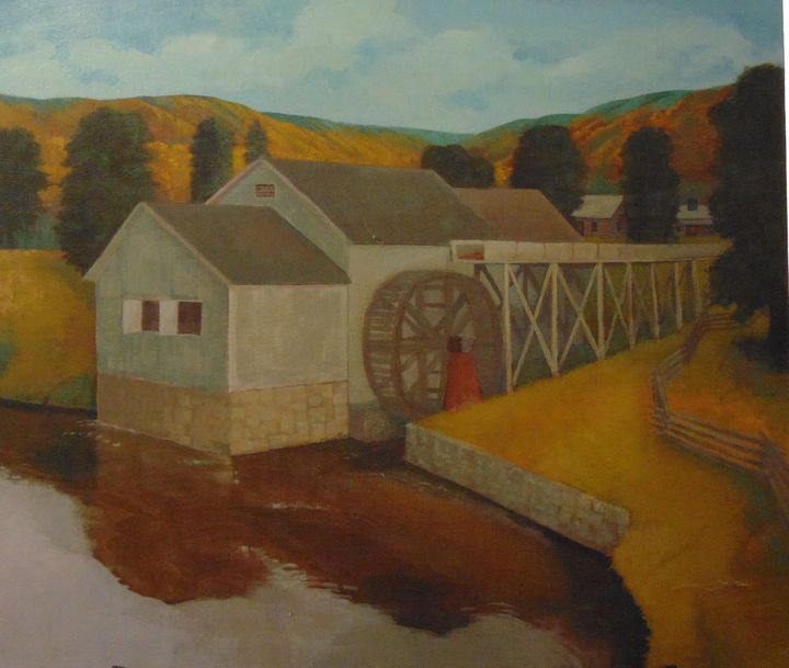 Old Grist Mill, Virgina - Bill Harris Art - Paintings & Prints ...
