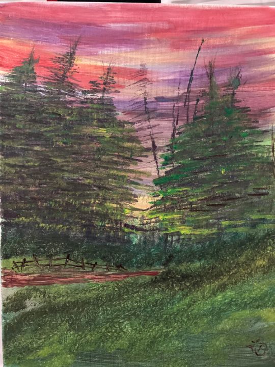 Hidden trail - Undeniable Talent - Paintings & Prints, Landscapes ...