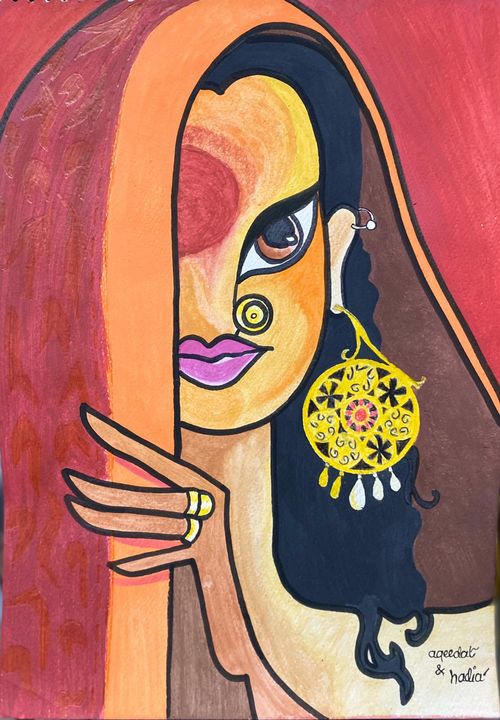 Sindhi Woman pakistan - A&H ARTS - Paintings & Prints, People & Figures ...