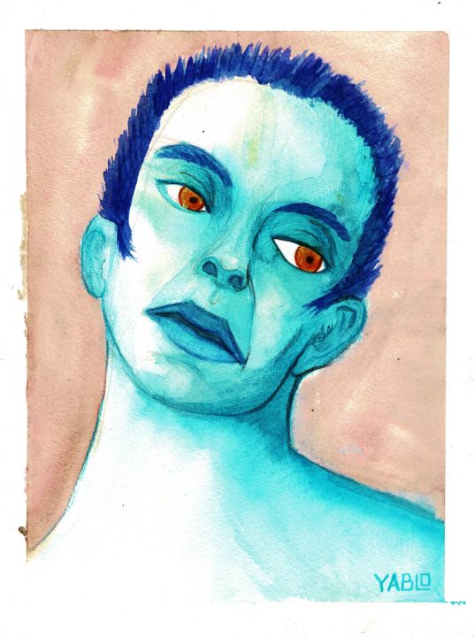 Feeling Blue - Yablo's Art - Paintings & Prints, People & Figures ...