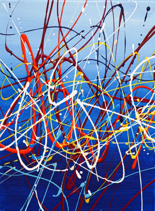 Blue Dream Abstract - PiraLeila Art - Paintings & Prints, Abstract ...