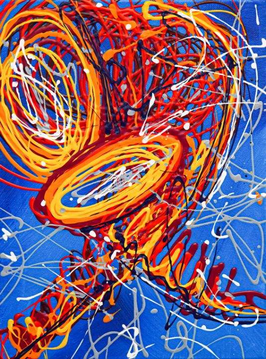 Trumpets - PiraLeila Art - Paintings & Prints, Abstract, Other Abstract ...