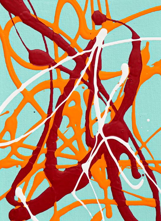 Blood Orange - PiraLeila Art - Paintings & Prints, Abstract, Irregular ...