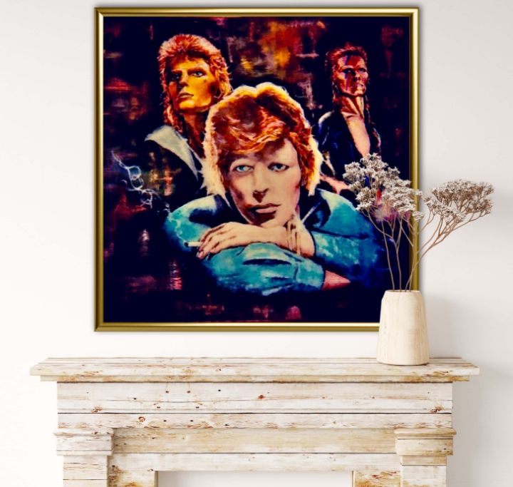 Faces of Bowie - Glenn Novak - Portraits of Life & time - Paintings ...