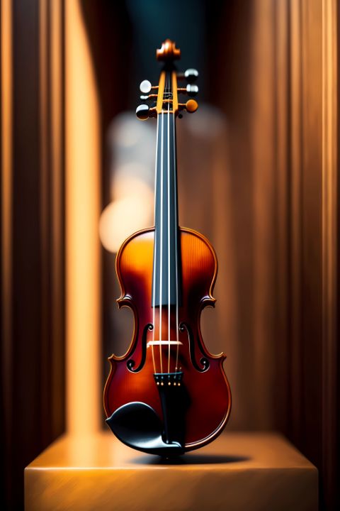 The Vibrant Violin - Akoni Art - Digital Art & AI, Entertainment, Music ...