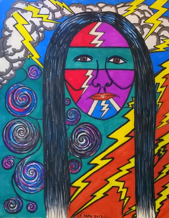 BRINGS THE STORM - Dara - Drawings & Illustration, Ethnic, Cultural ...