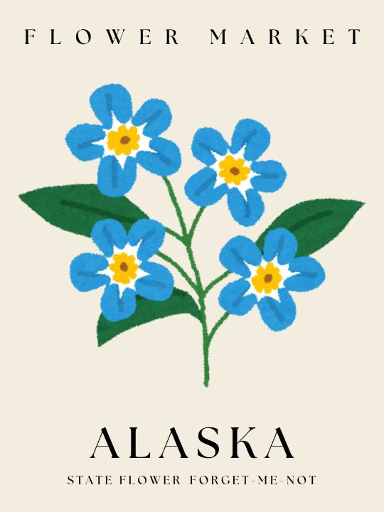 Alaska State Flower, Art Print - EtherealPrints - Paintings & Prints ...