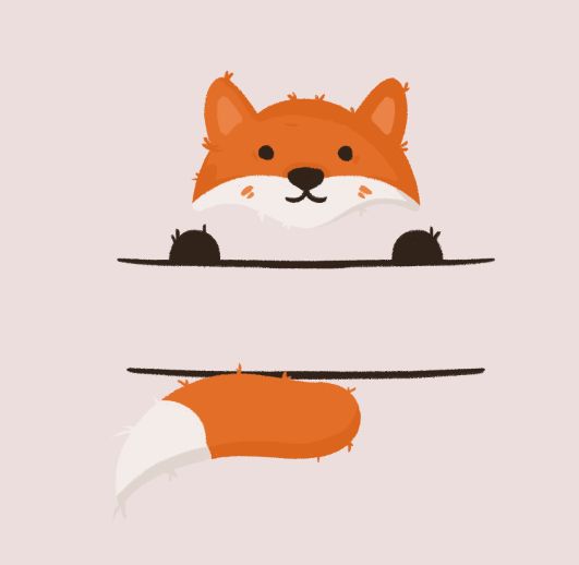 Fox Banner - Prints - Digital Art & AI, Childrens Art, Nursery Rhymes ...