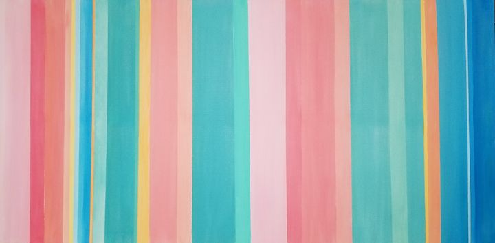 Playful Stripes - My Sweet Heart Art - Paintings & Prints, Childrens ...