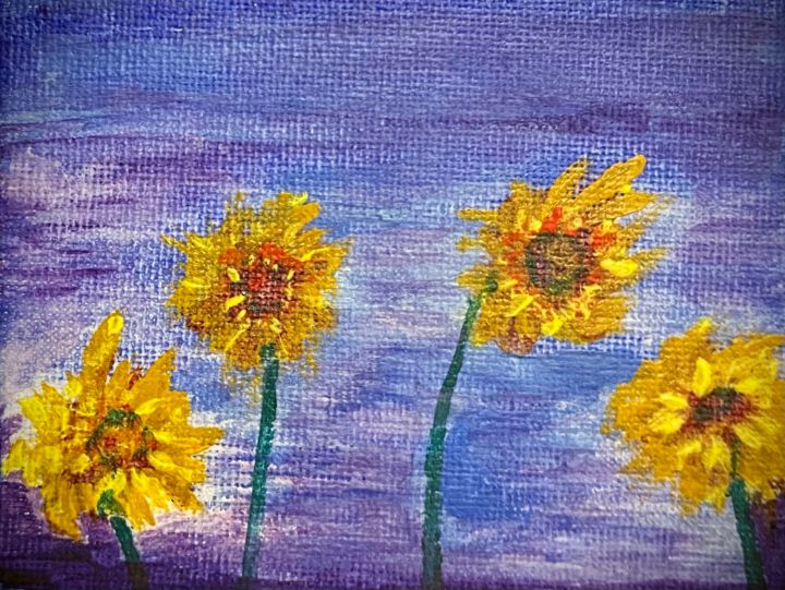 Sunflowers - MH - Paintings & Prints, Flowers, Plants, & Trees, Flowers ...