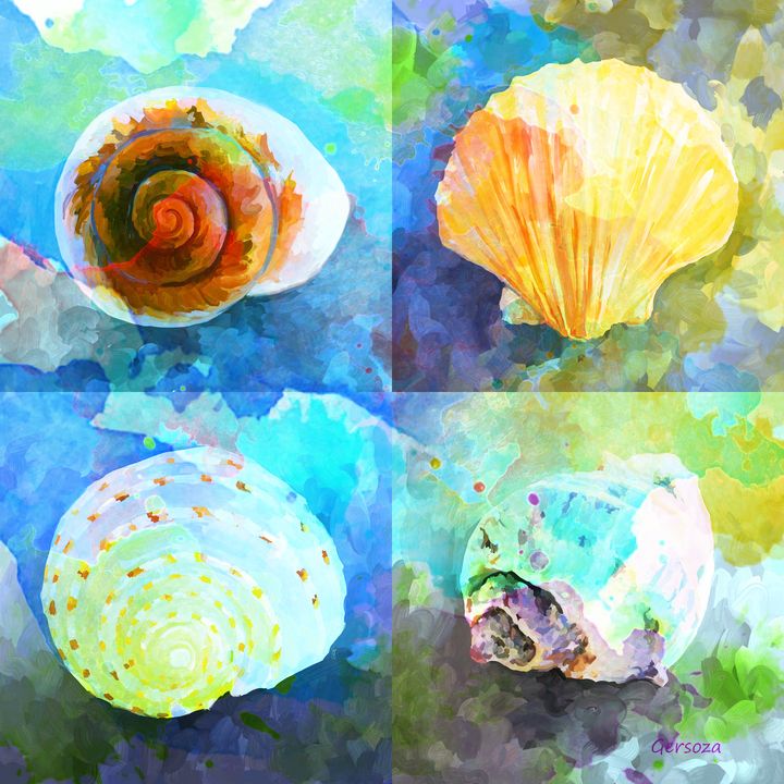 My Shells - Digital Printable Art - Digital Art, Abstract, Landscape ...