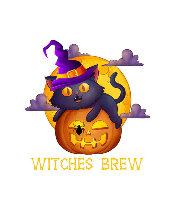 Vampire witch purple cat - ArtisticPoGo - Digital Art & AI, Holidays ...