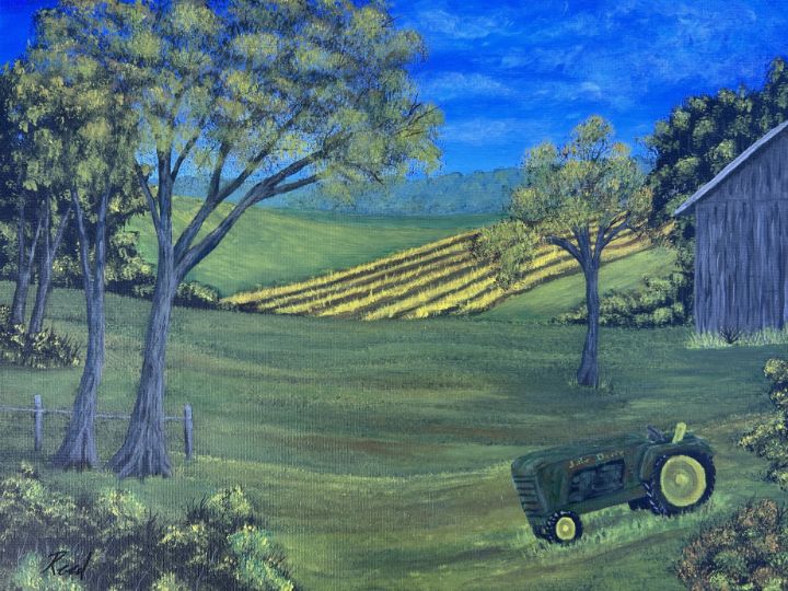 Old JD - W. Reed - Paintings & Prints, Landscapes & Nature, Fields ...
