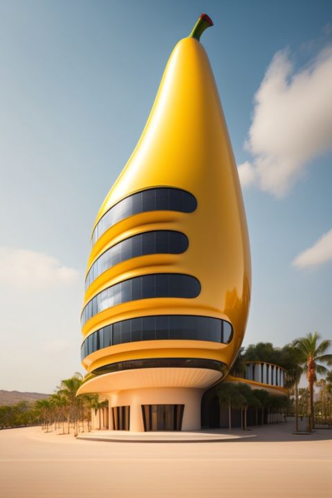 banana - Polysh28 - Digital Art & AI, Buildings & Architecture ...