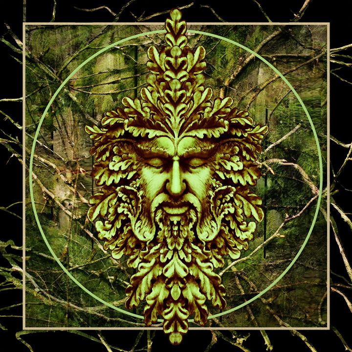 Green Man II - Watcher of the Trees - Nelson Pawlak - Drawings ...
