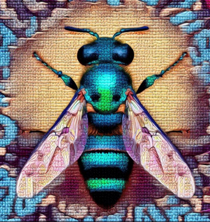 Flying insect fabric - OpenWallGallery - Digital Art & AI, Animals ...