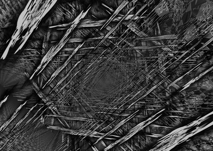 Infinite - Dark Diversity - Digital Art & AI, Abstract, Irregular Forms ...