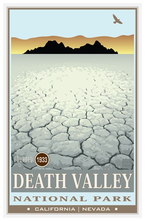 Death Valley National Monument II - Vintage Travel by Kevin Brown ...