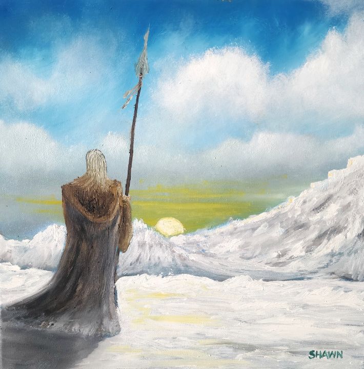 The First Men - Shawny Fin - Paintings & Prints, Fantasy & Mythology ...