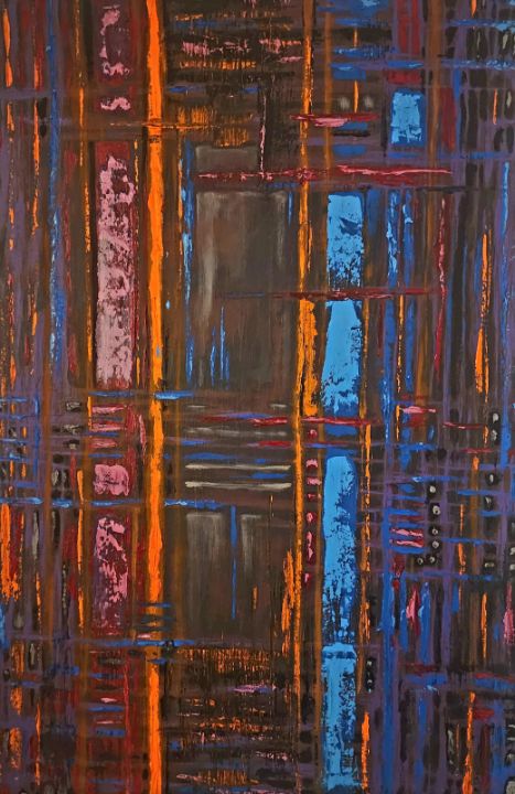 Fine Tuned Bruise - Shawny Fin - Paintings & Prints, Abstract, Color ...