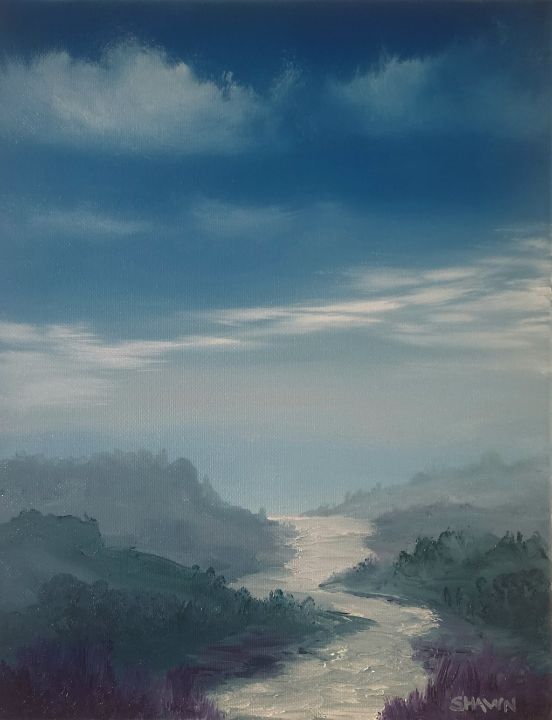 Meander - Shawny Fin - Paintings & Prints, Landscapes & Nature, Rivers ...