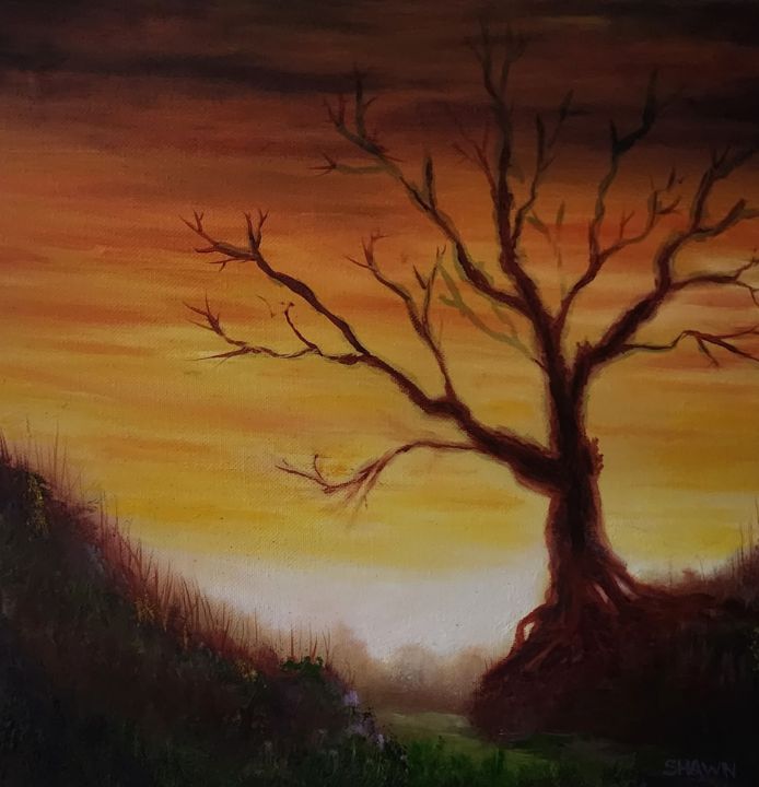 Path to Purple - Shawny Fin - Paintings & Prints, Landscapes & Nature ...