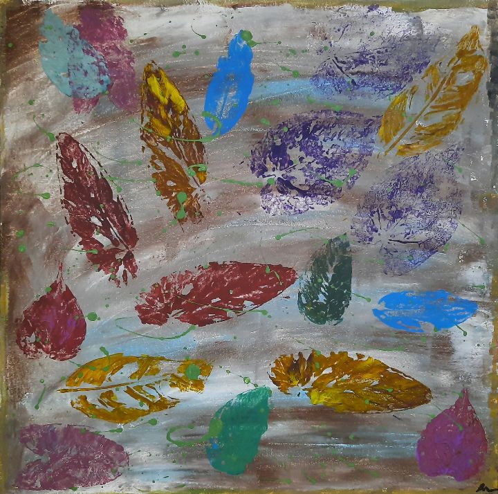 Scattered Life - Eris Nurhasanah - Paintings & Prints, Abstract ...