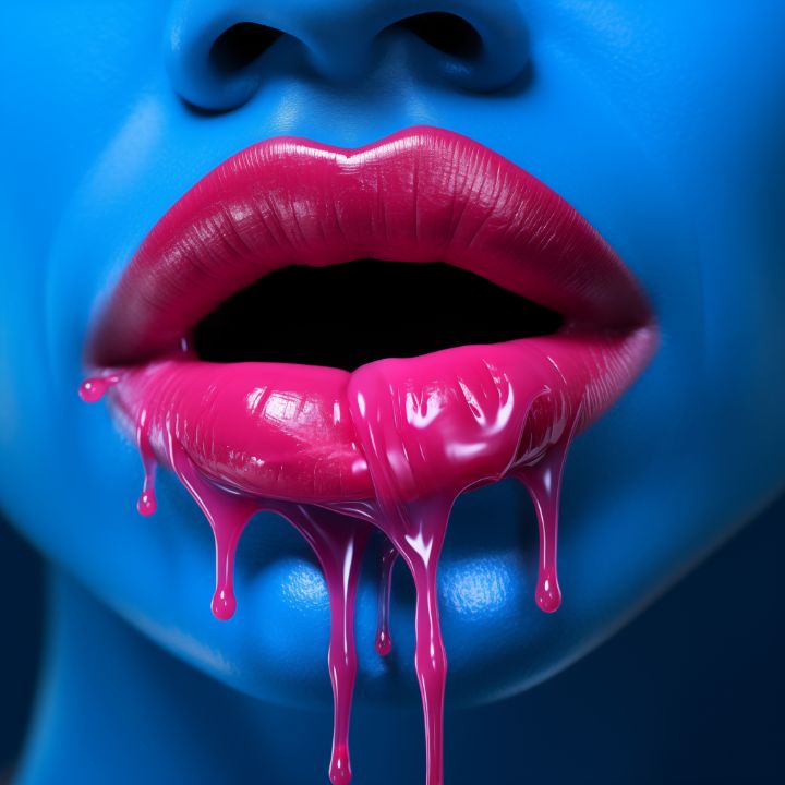 Temptation in Raspberry: Modern Art - Artopia - Drawings & Illustration ...