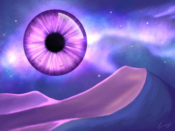 Celestial Iris - Desert Night - Cristalyn - Digital Art & AI, Fantasy & Mythology, Dreamscapes ...