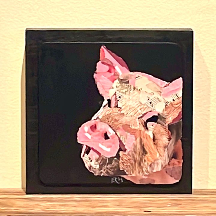 Little Piggy - Erin Meredith - Crafts & Other Art, Collages - ArtPal