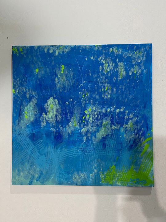 Abstract Azul - Candyce LaDawn - Paintings & Prints, Abstract, Color ...