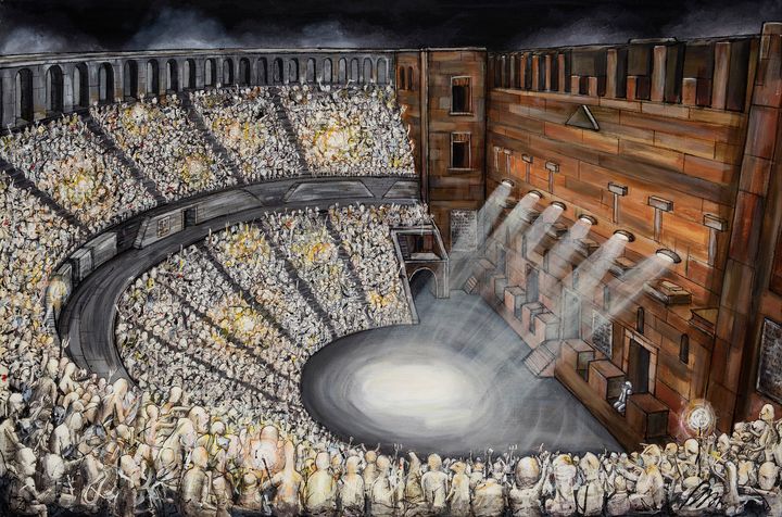 Amphitheatre Syndrome - Peter Ives Art - Drawings & Illustration ...
