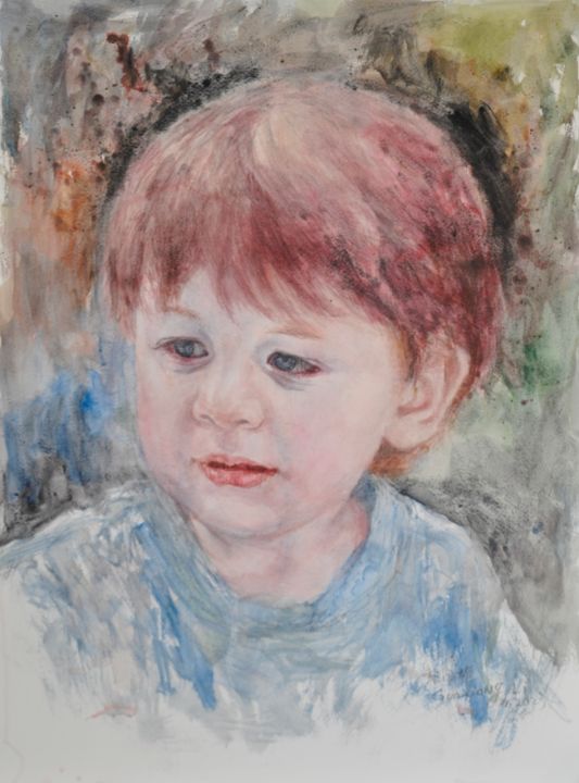 watercolor portrait 41 - GXL's paintings - Paintings & Prints, People ...